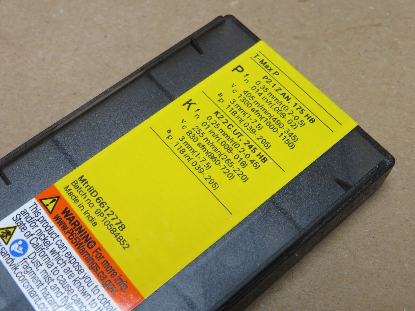 Sandvik PDJNL 3225P 15 Lathe Turning Tool & 10x DNMG 15 Carbide Inserts ...